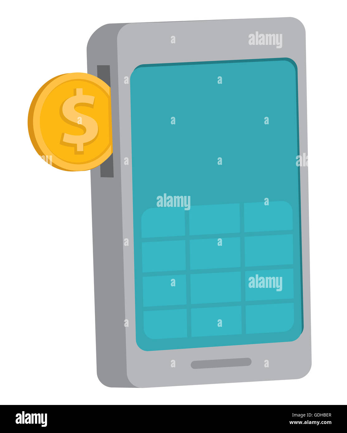 Mobile payment cartoon hi-res stock photography and images - Alamy