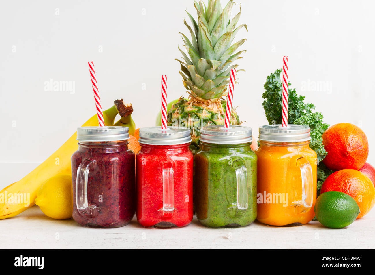 Fresh smoothy drink with igredients Stock Photo - Alamy