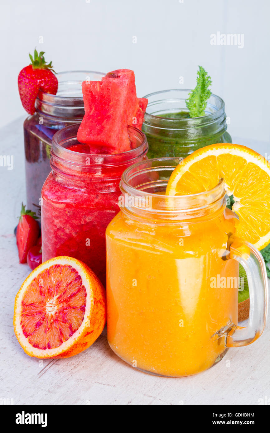 Fresh smoothy drink with igredients Stock Photo - Alamy