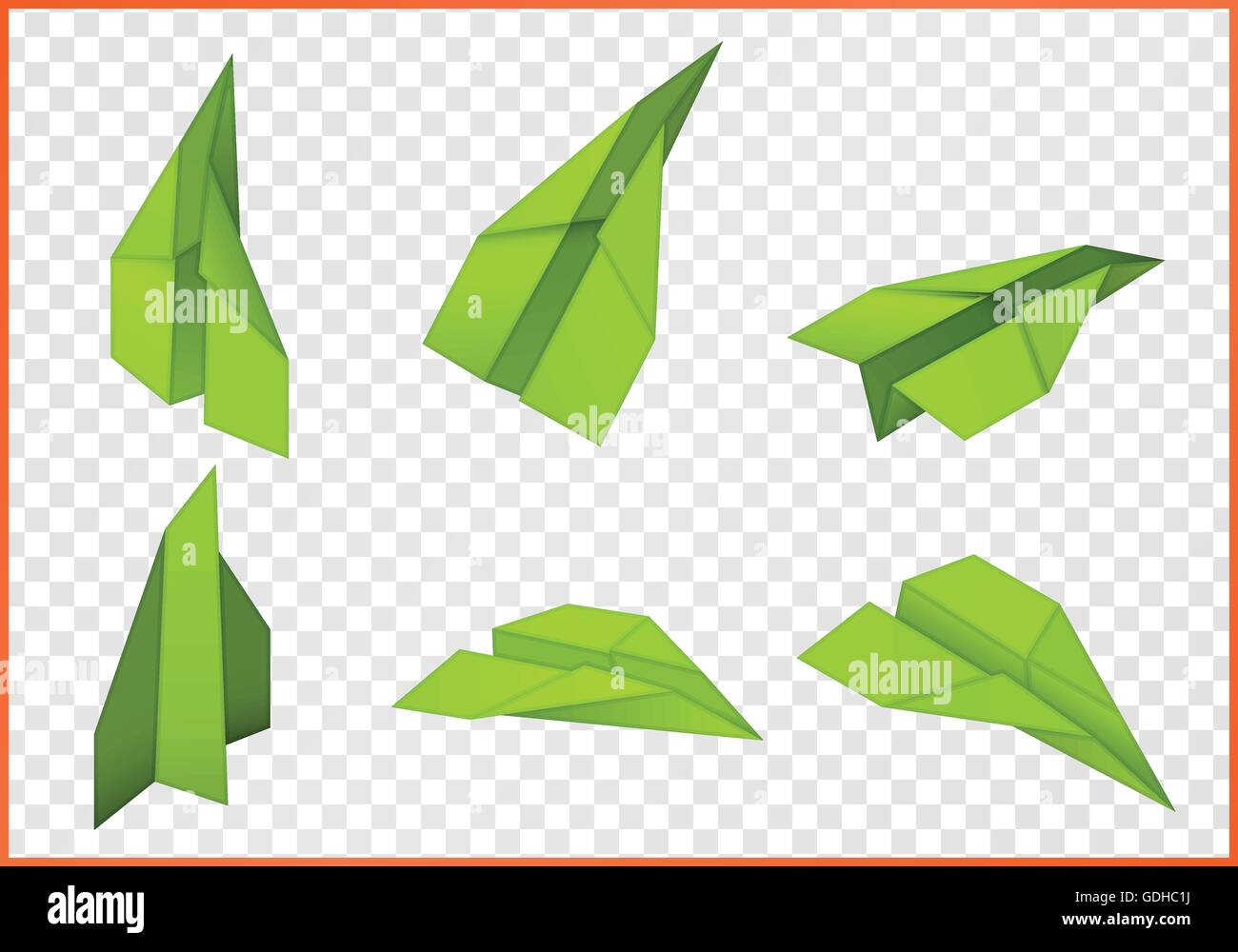 Set white paper plane Stock Vector Images - Alamy