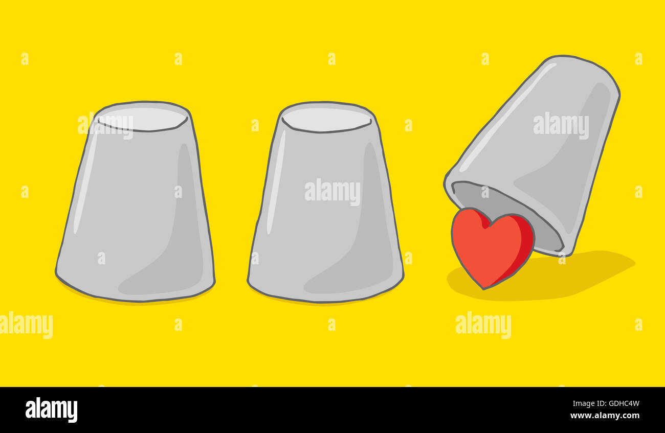 Magic cup game hi-res stock photography and images - Alamy