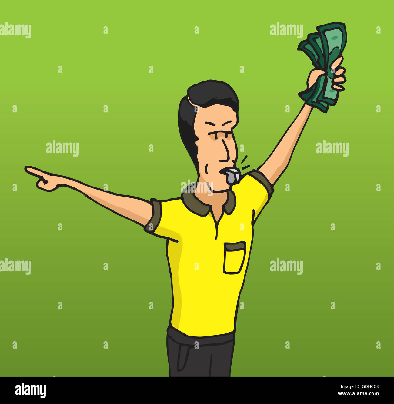 Corruption cartoon hi-res stock photography and images - Alamy