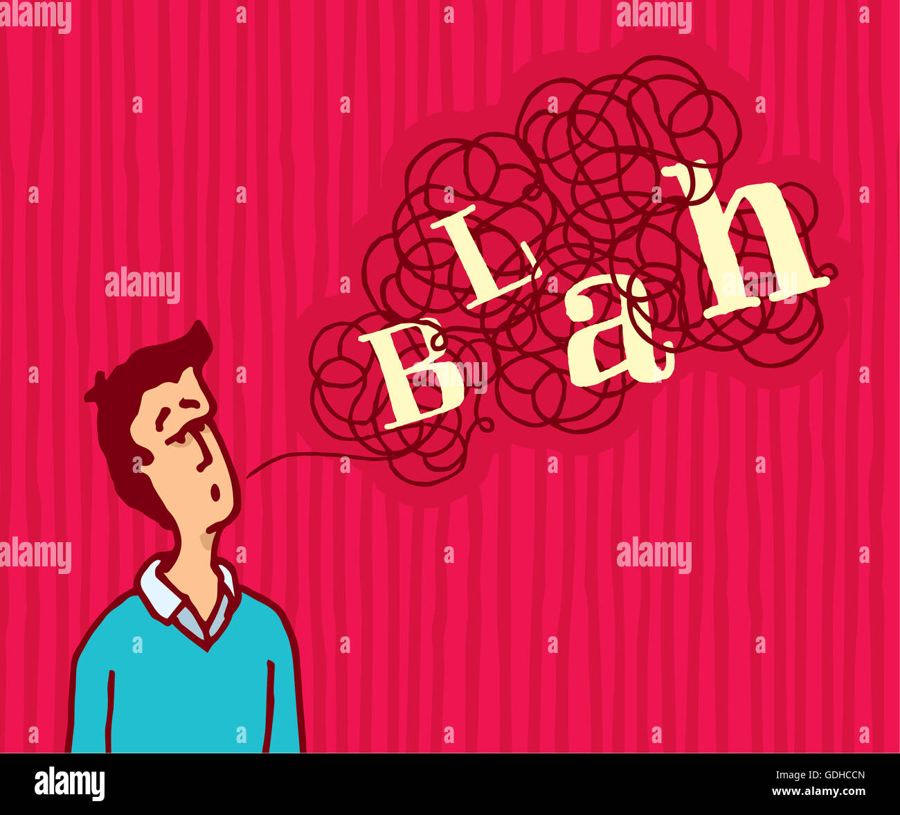 Blah word hi-res stock photography and images - Alamy