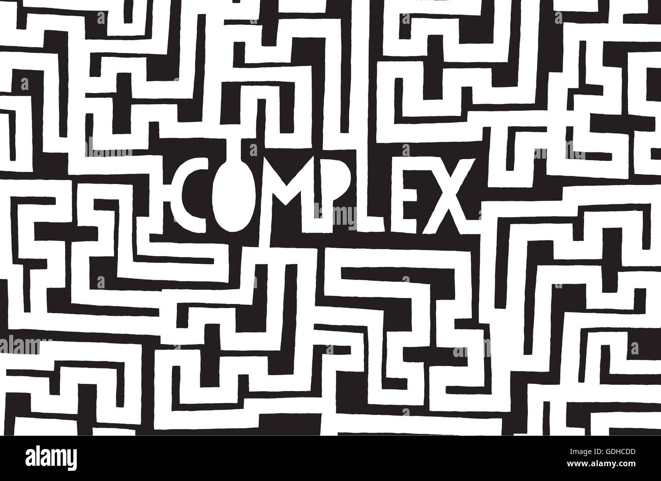 Cartoon maze puzzle hi-res stock photography and images - Alamy
