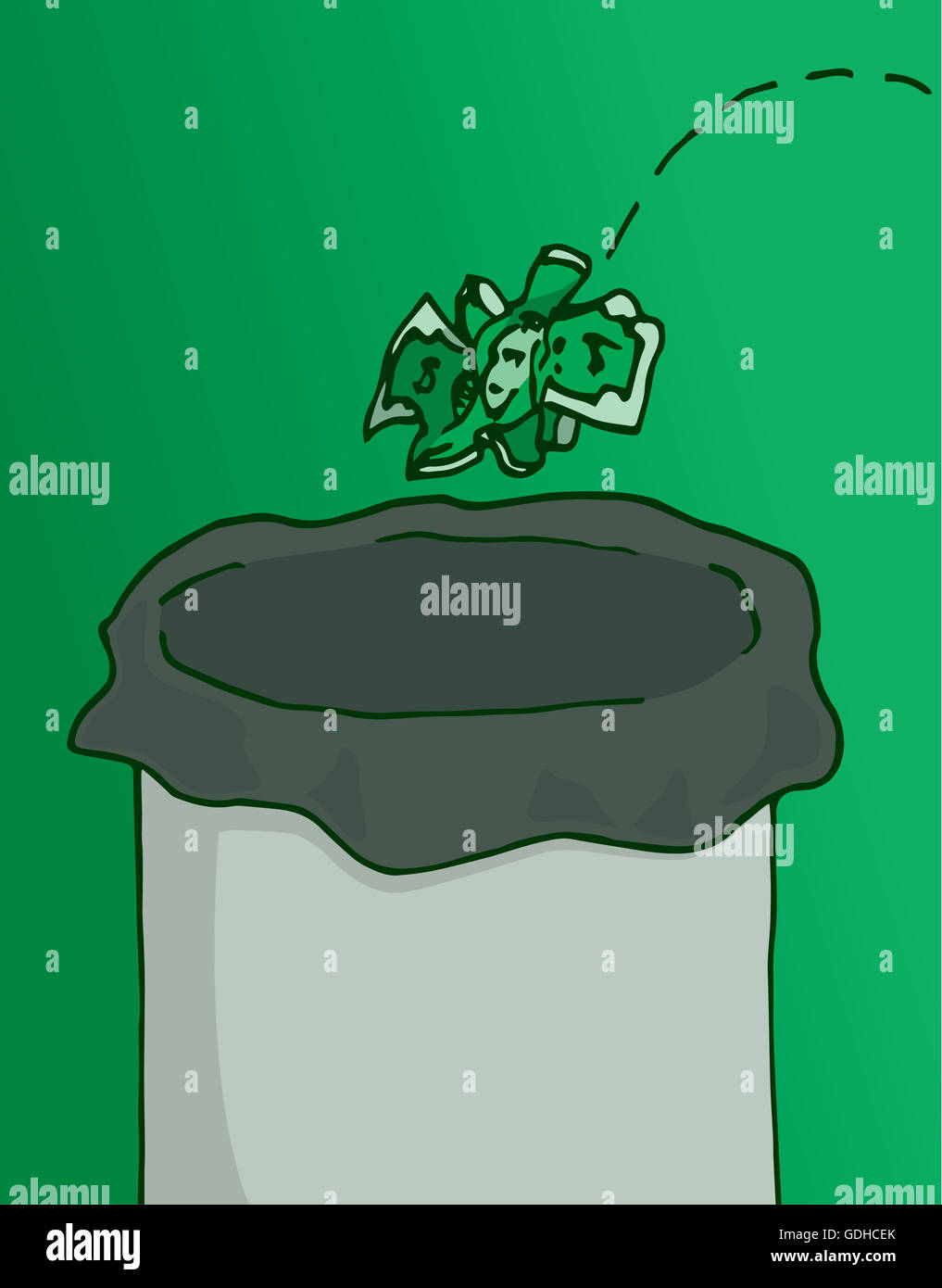 Bin cartoon hi-res stock photography and images - Alamy