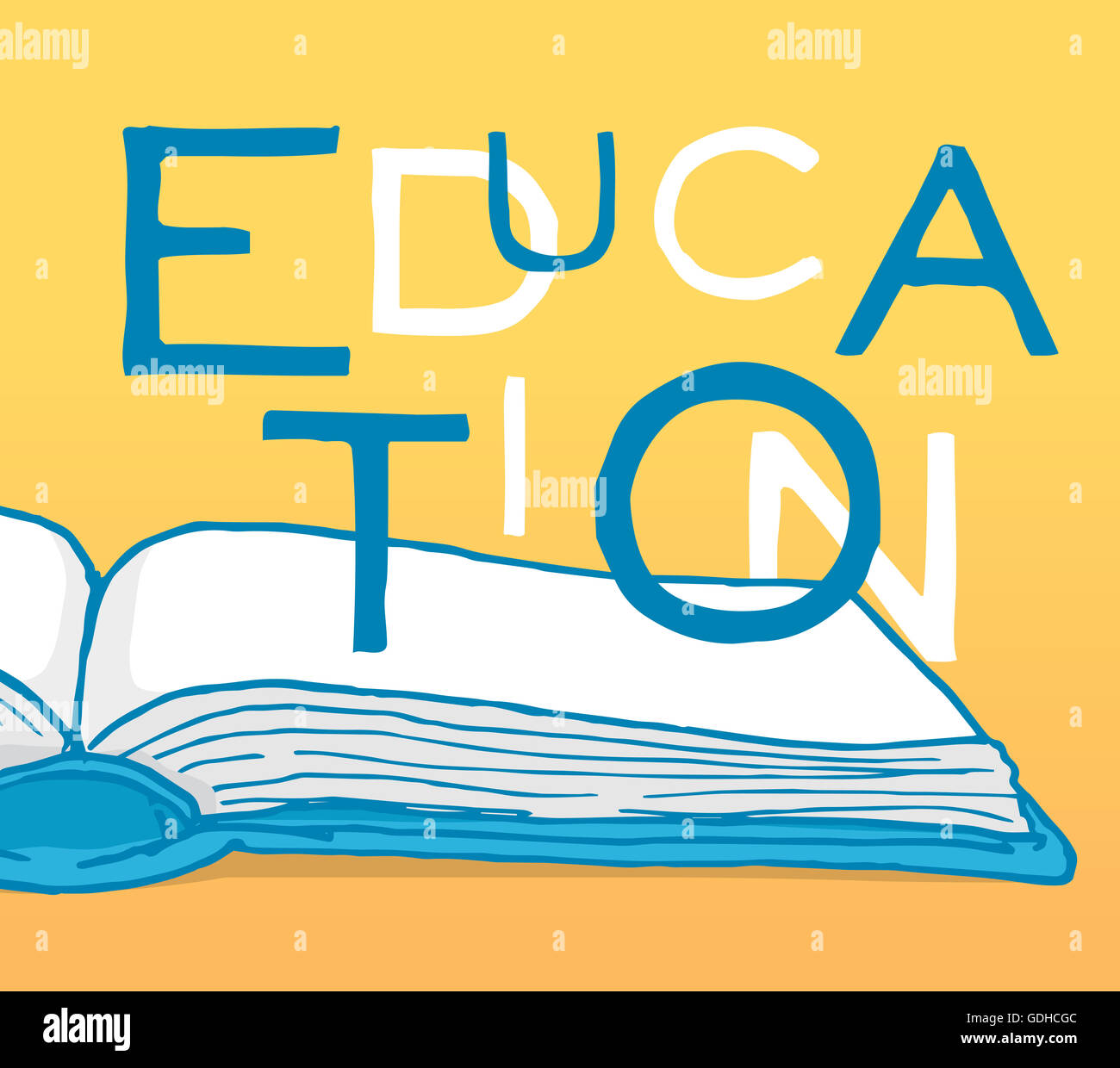 Cartoon open book hi-res stock photography and images - Alamy