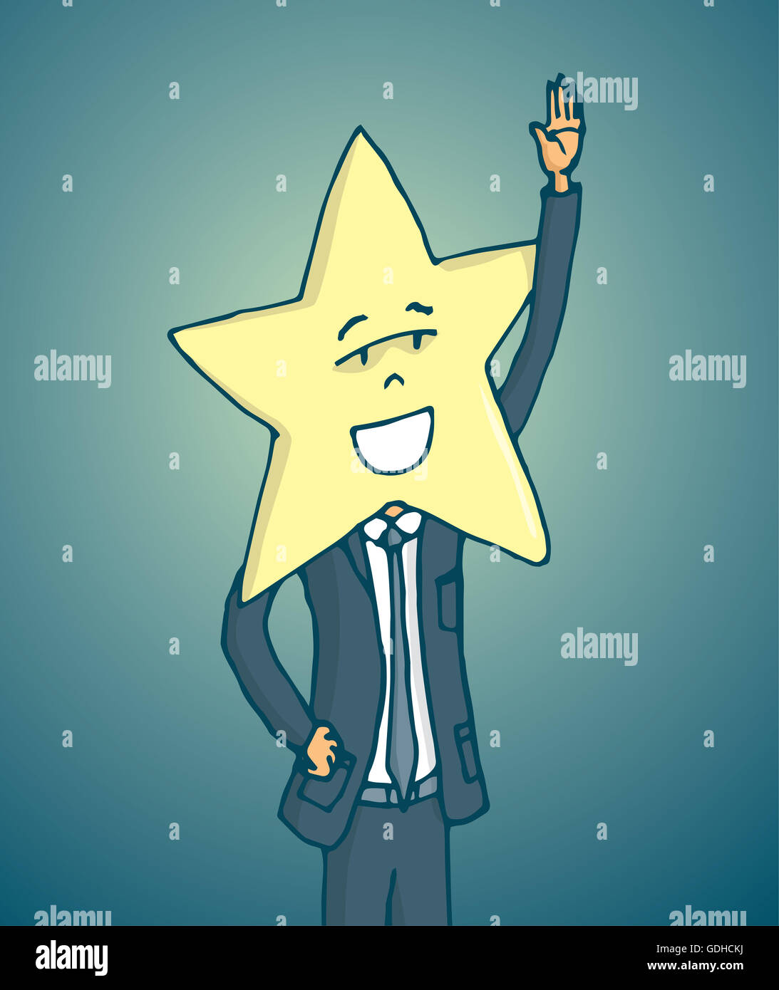 Hollywood Star Cartoon