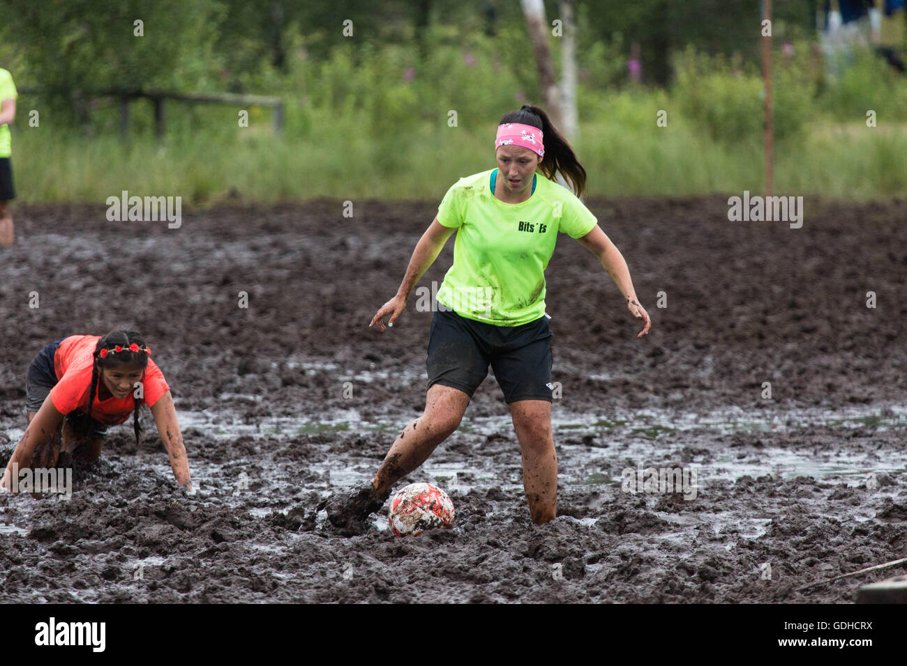 Hyrynsalmi, Finland, July 16 2016. The Swamp Soccer World Championship ...