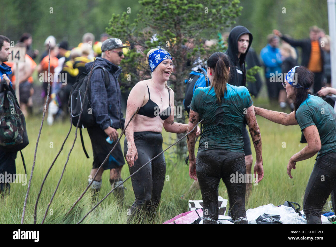 Hyrynsalmi, Finland, July 16 2016. The Swamp Soccer World Championship ...