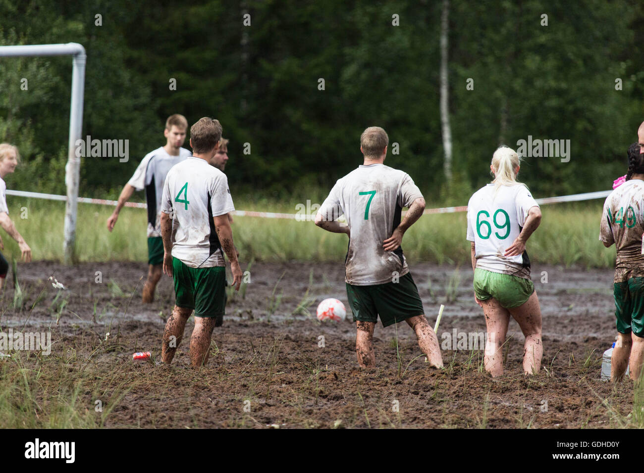 Hyrynsalmi, Finland, July 16 2016. The Swamp Soccer World Championship ...
