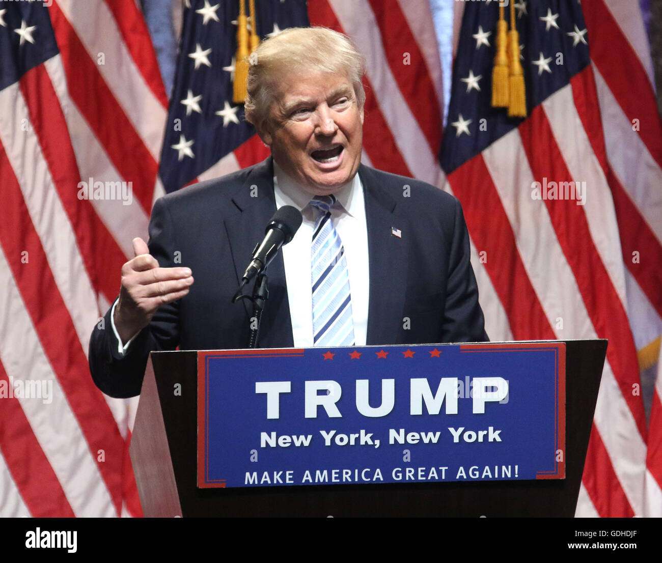 New York, New York, USA. 16th July, 2016. 2016 Presumptive Republican ...