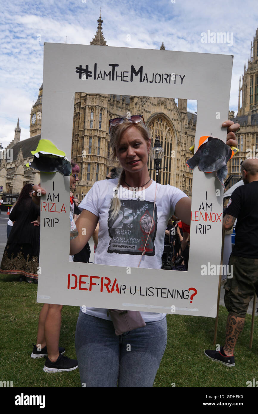 LONDON, UK - JULY 16: Laura Khanlarian of the Draconian Dogs Act ...