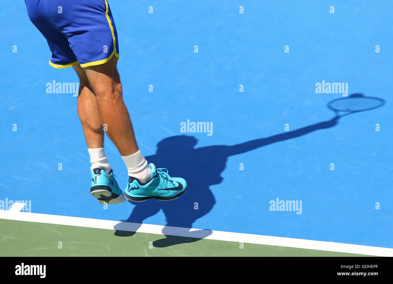 Kyiv, Ukraine. 15th July, 2016. Illya MARCHENKO of Ukraine serves ...
