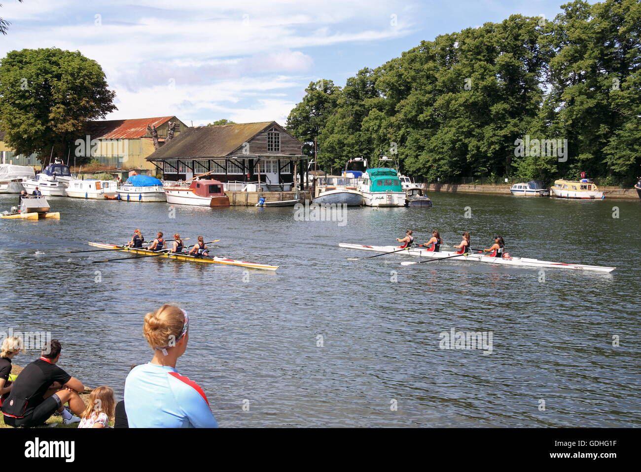 In their heat of the womens fours hi-res stock photography and images ...