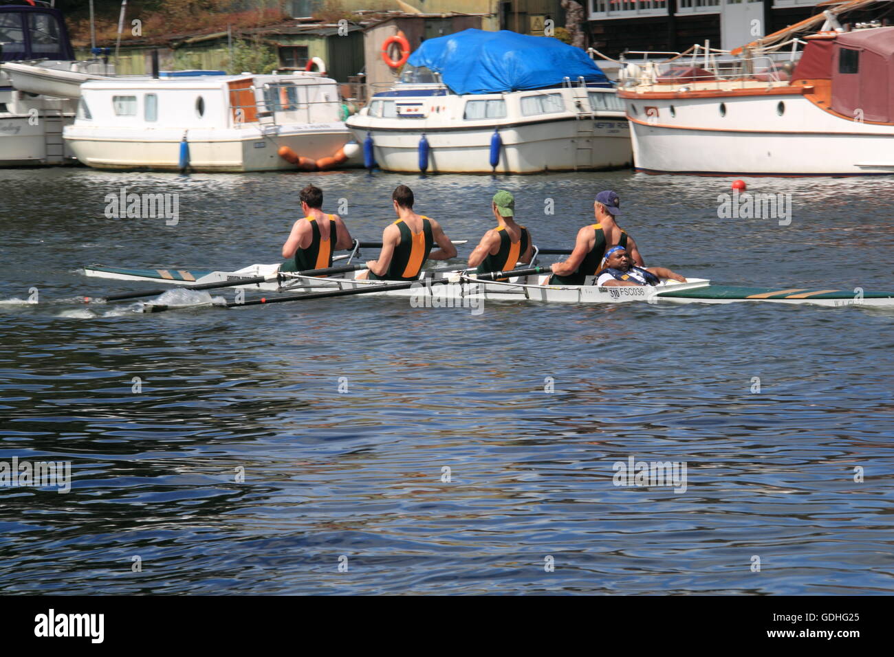 Furnivall Sculling Club IM3.4+ FINAL. Molesey Amateur Regatta, 16th ...
