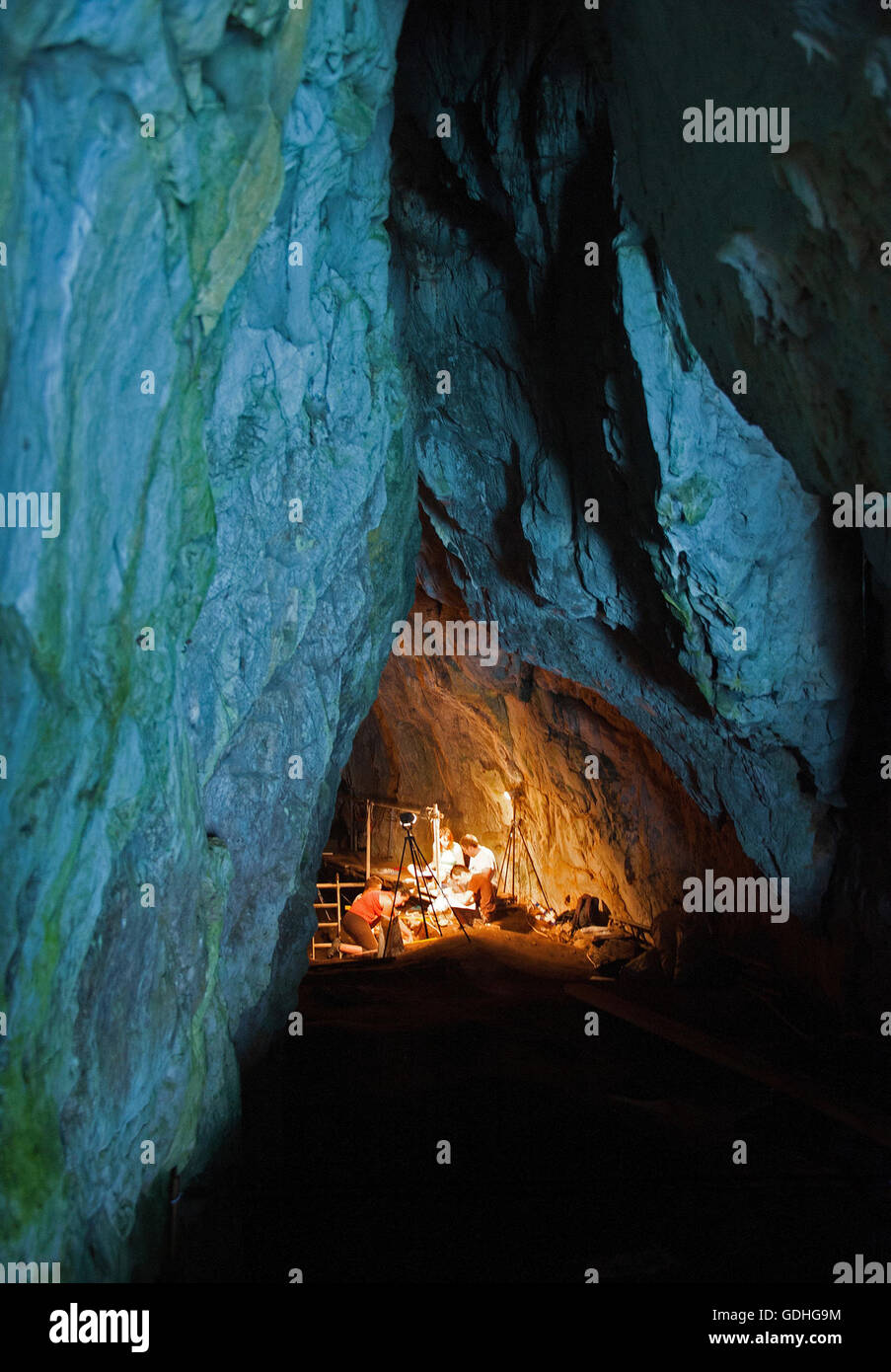 Gorham's cave complex hi-res stock photography and images - Alamy