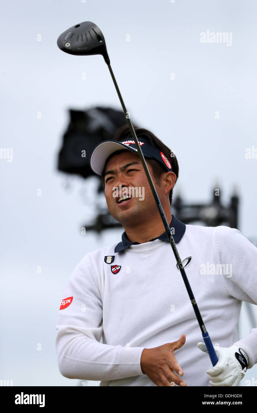 South Ayrshire, Scotland. 16th July, 2016. Yuta Ikeda (JPN) Golf : Yuta Ikeda of Japan tees off ...