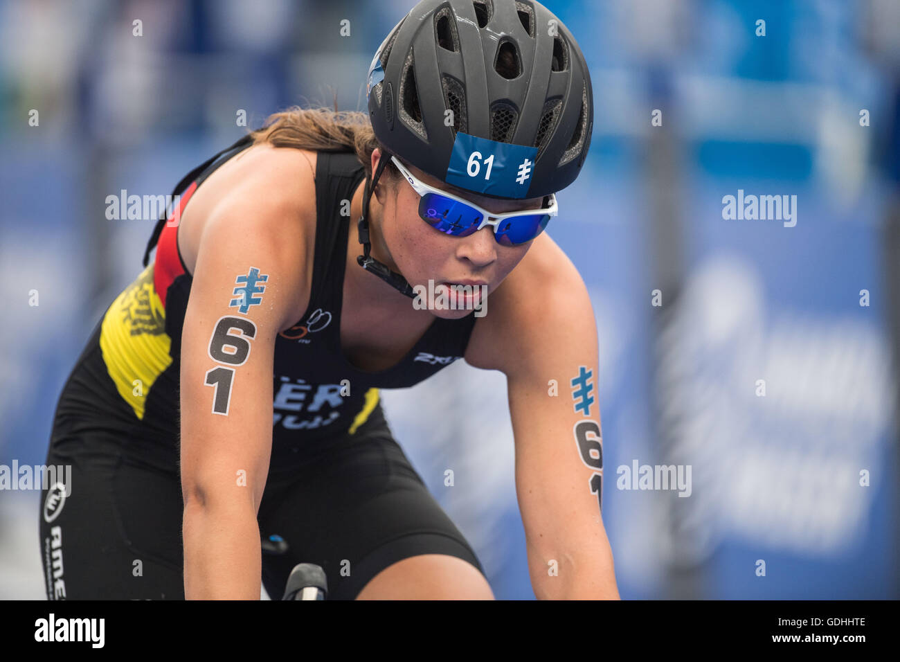 Hamburg, Germany. 16th July, 2016. Lisa Tertsch in action in Hamburg ...