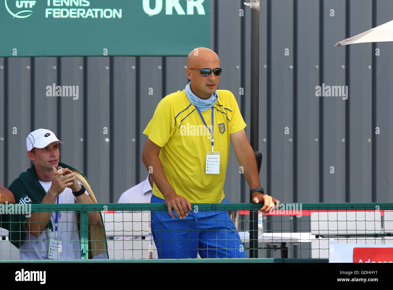 Kyiv, Ukraine. 16th July, 2016. Andriy Medvedev, former ATP player from ...
