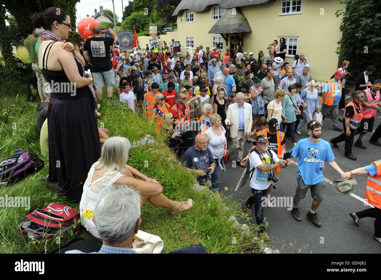 Tolpuddle Martyrs Rally, Dorset, UK. 17th July 2016. Labour leader ...
