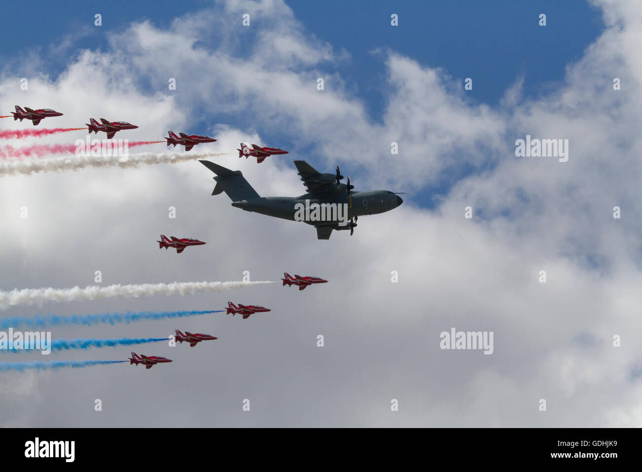 Airbus a380 flypast hi-res stock photography and images - Alamy