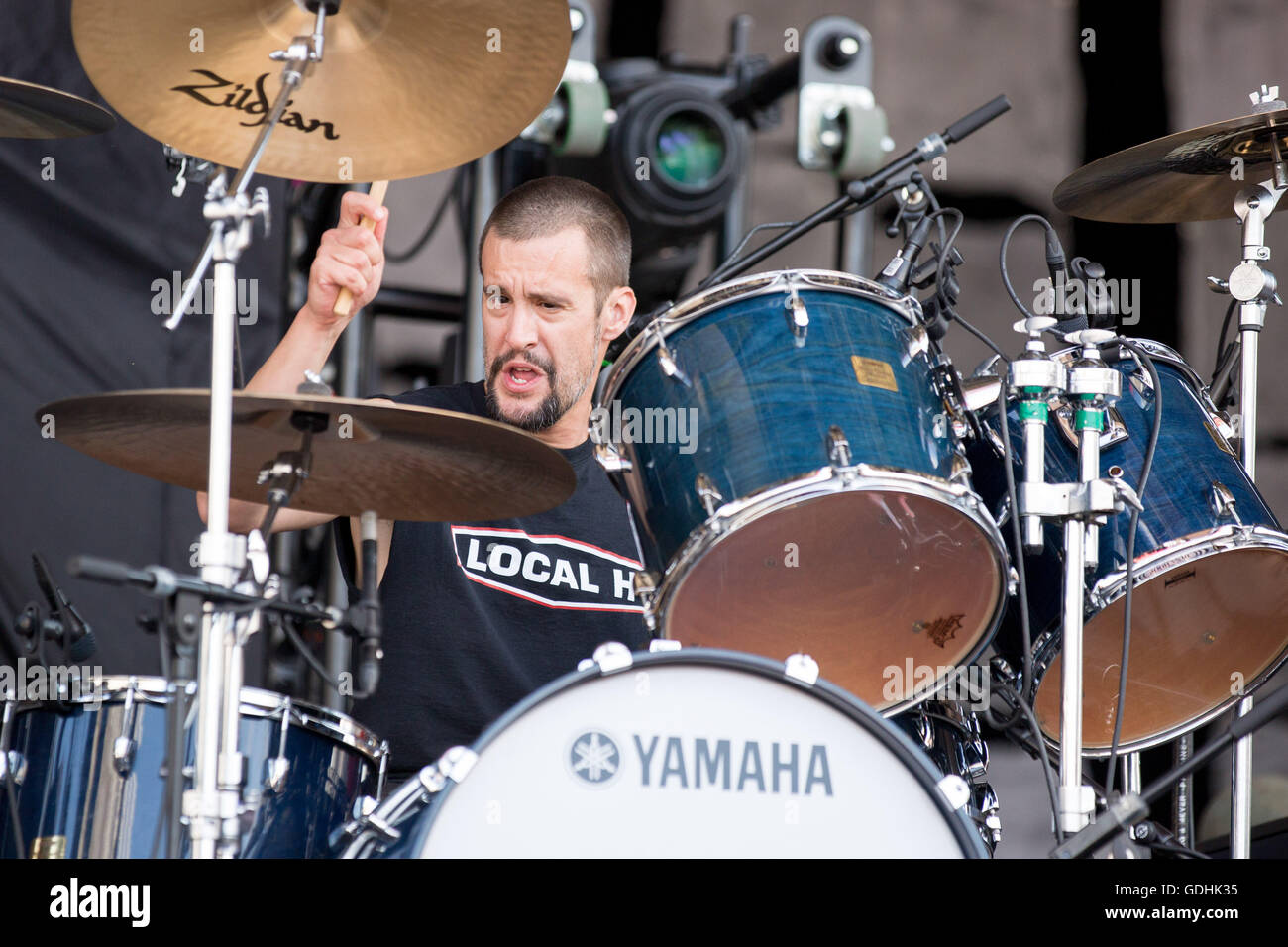Chicago, Illinois, USA. 16th July, 2016. Drummer KYLE STEVENSON of ...