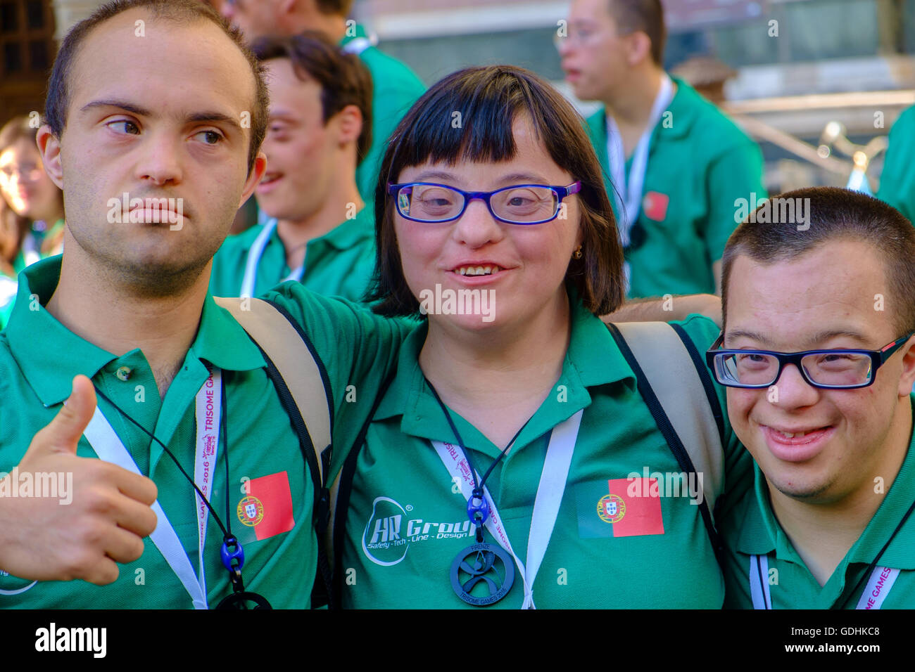 Florence, Italy. 16th July, 2016. Trisome Games 2016. Florence, Italy ...