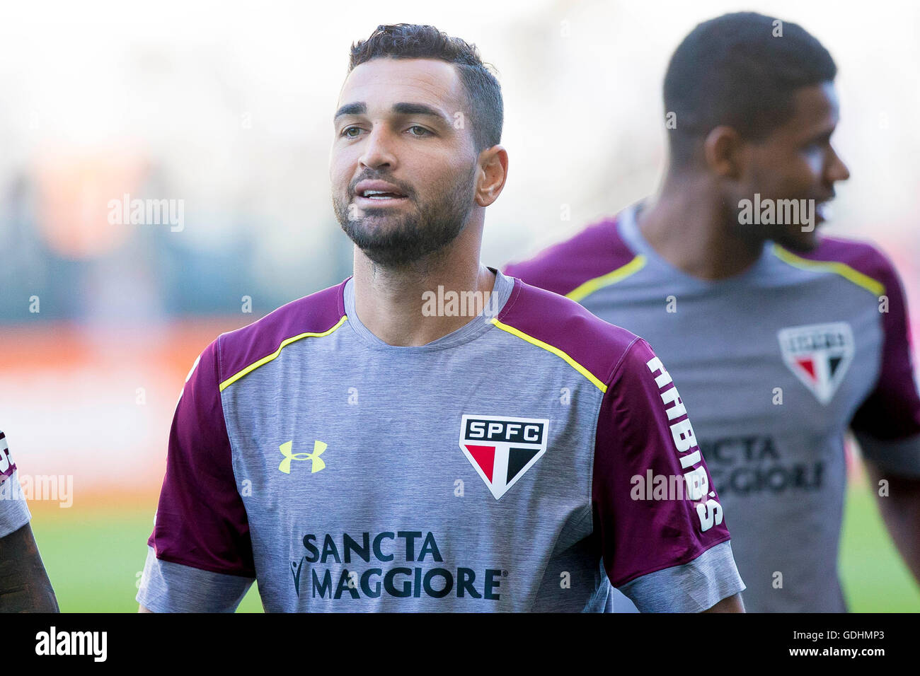 Gilberto during the match between Corinthians and S?o Paulo Futebol ...