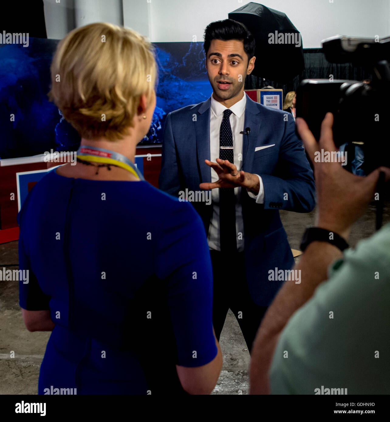 Cleveland, Ohio, USA. 17th July, 2016. Correspondent HASAN MINHAJ of ...