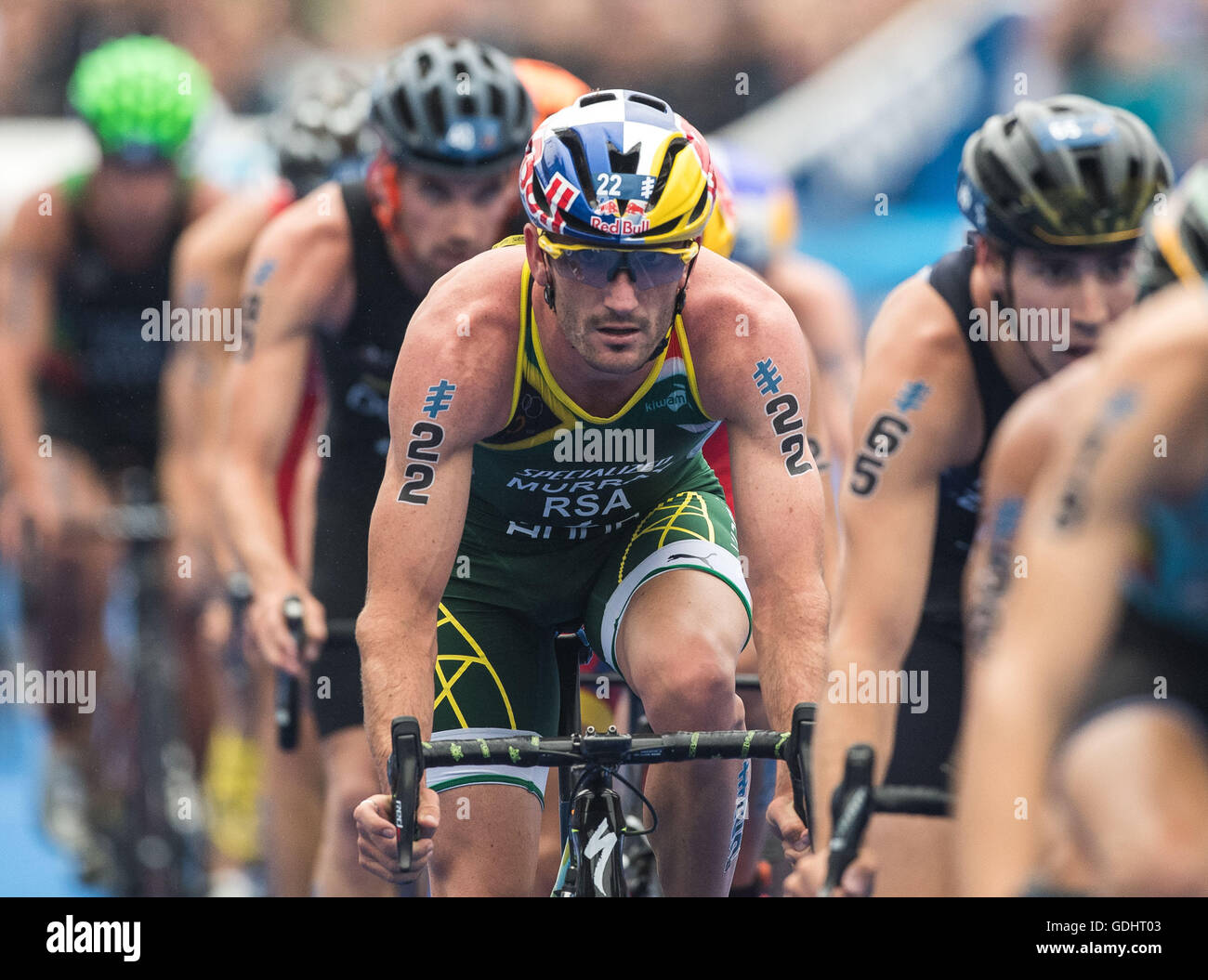 Hamburg, Germany. 16th July, 2016. Richard Murray (Australia) cycling ...
