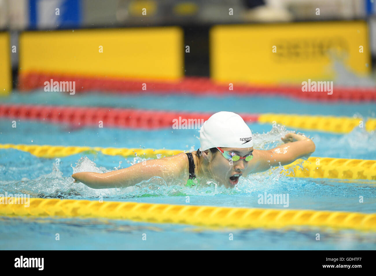 Yokohama International Swimming Center, Kanagawa, Japan. 18th July, 2016. Mei Ichinose (JPN ...