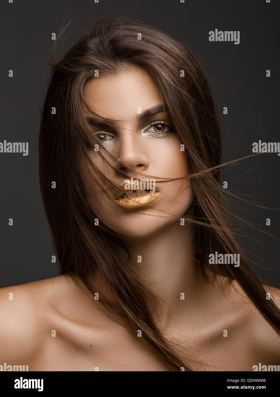 Beauty portrait in studio Stock Photo - Alamy