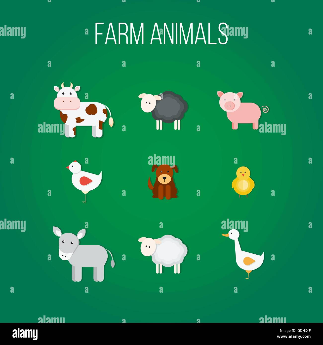 Label design farm animals Stock Vector Images - Alamy