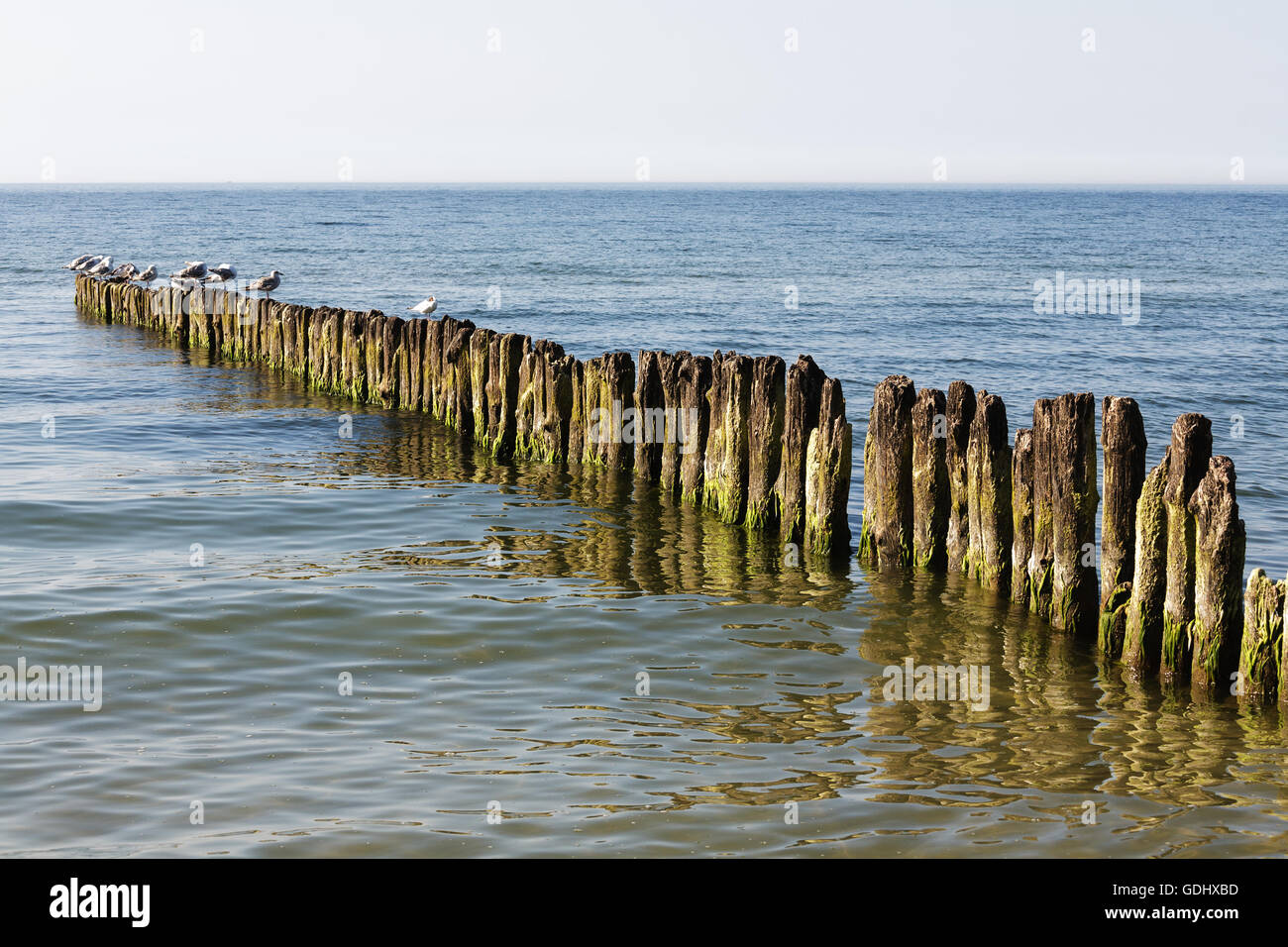 Wooden breakwater hi-res stock photography and images - Alamy