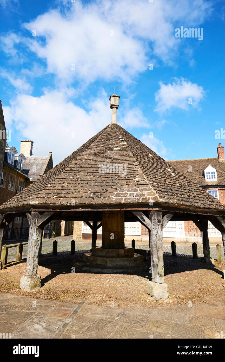 The Butter Cross Market Place Oakham East Midlands UK Stock Photo - Alamy