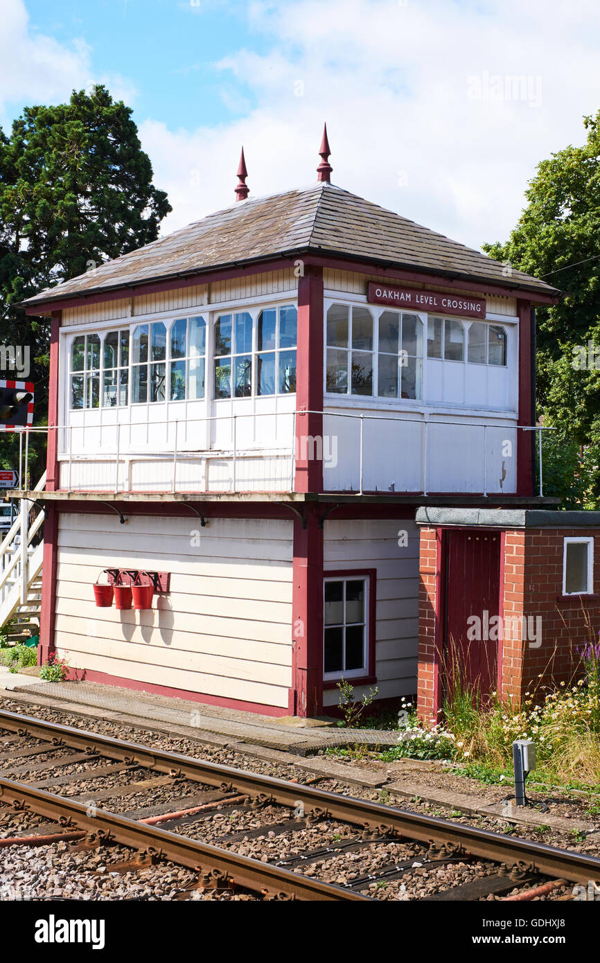 Oakham level crossing signal box hi-res stock photography and images ...