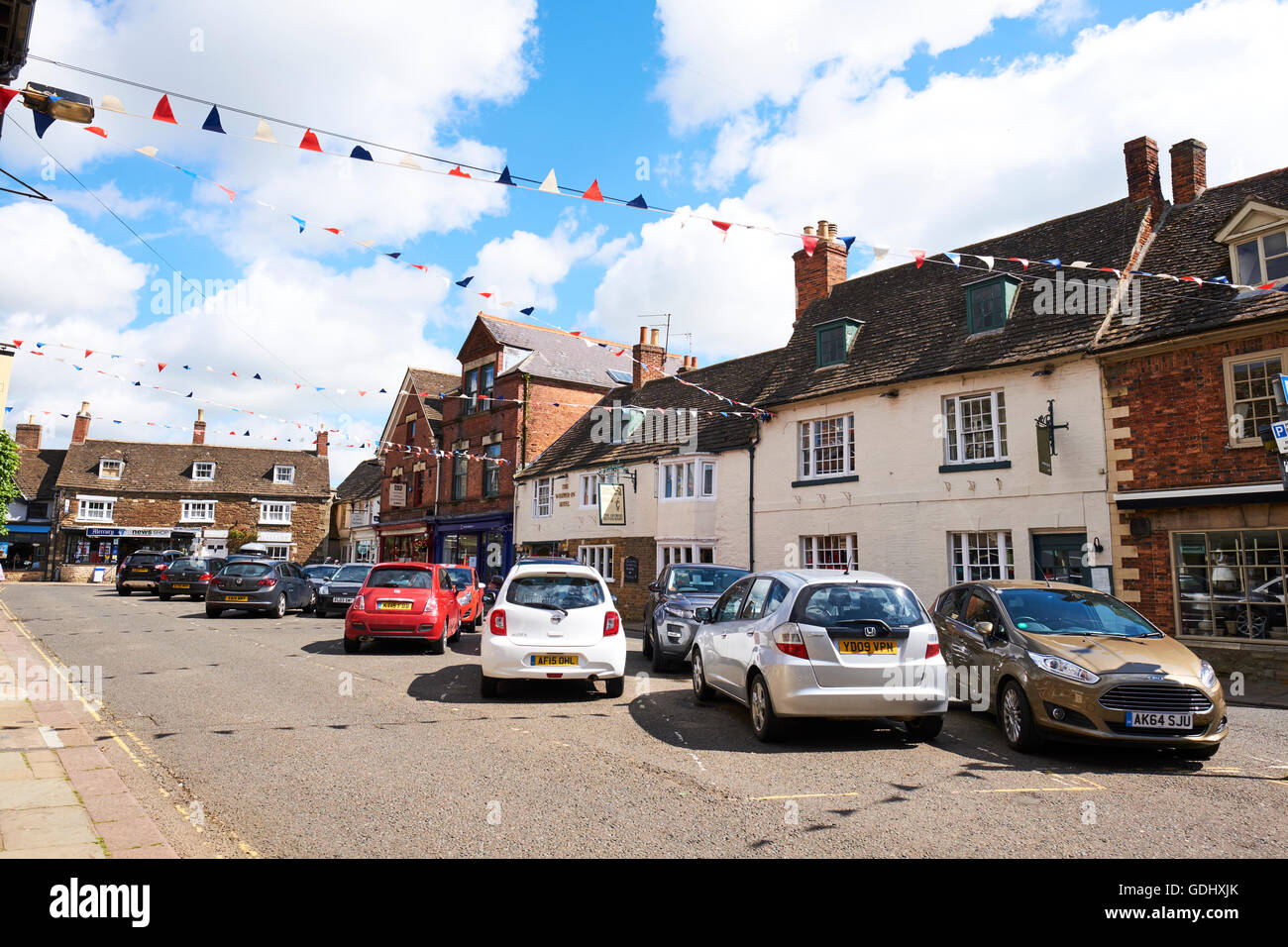 Market Place Oakham Rutland East Midlands UK Stock Photo - Alamy