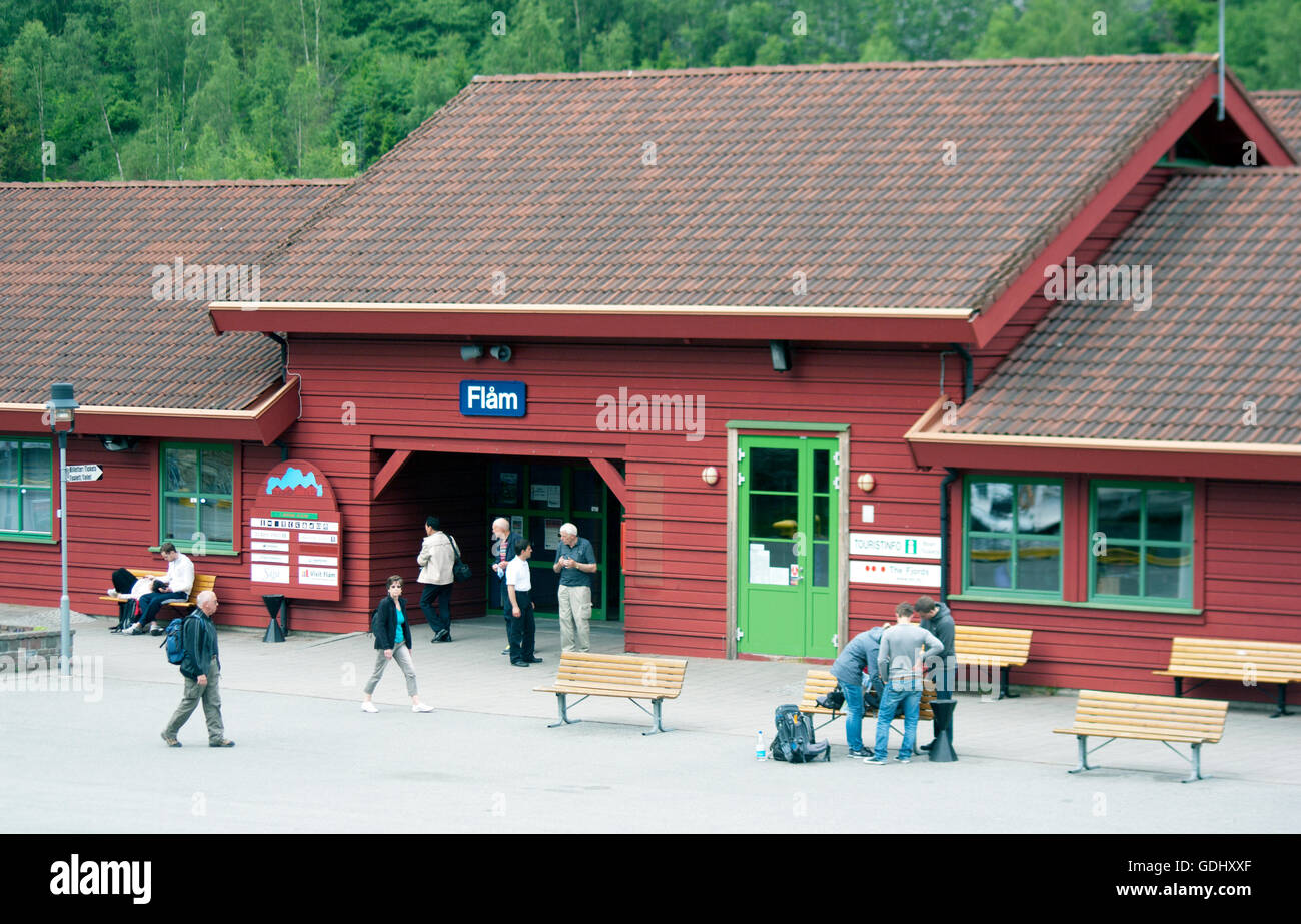 Flam Port, Sognefjord, Norway Stock Photo - Alamy