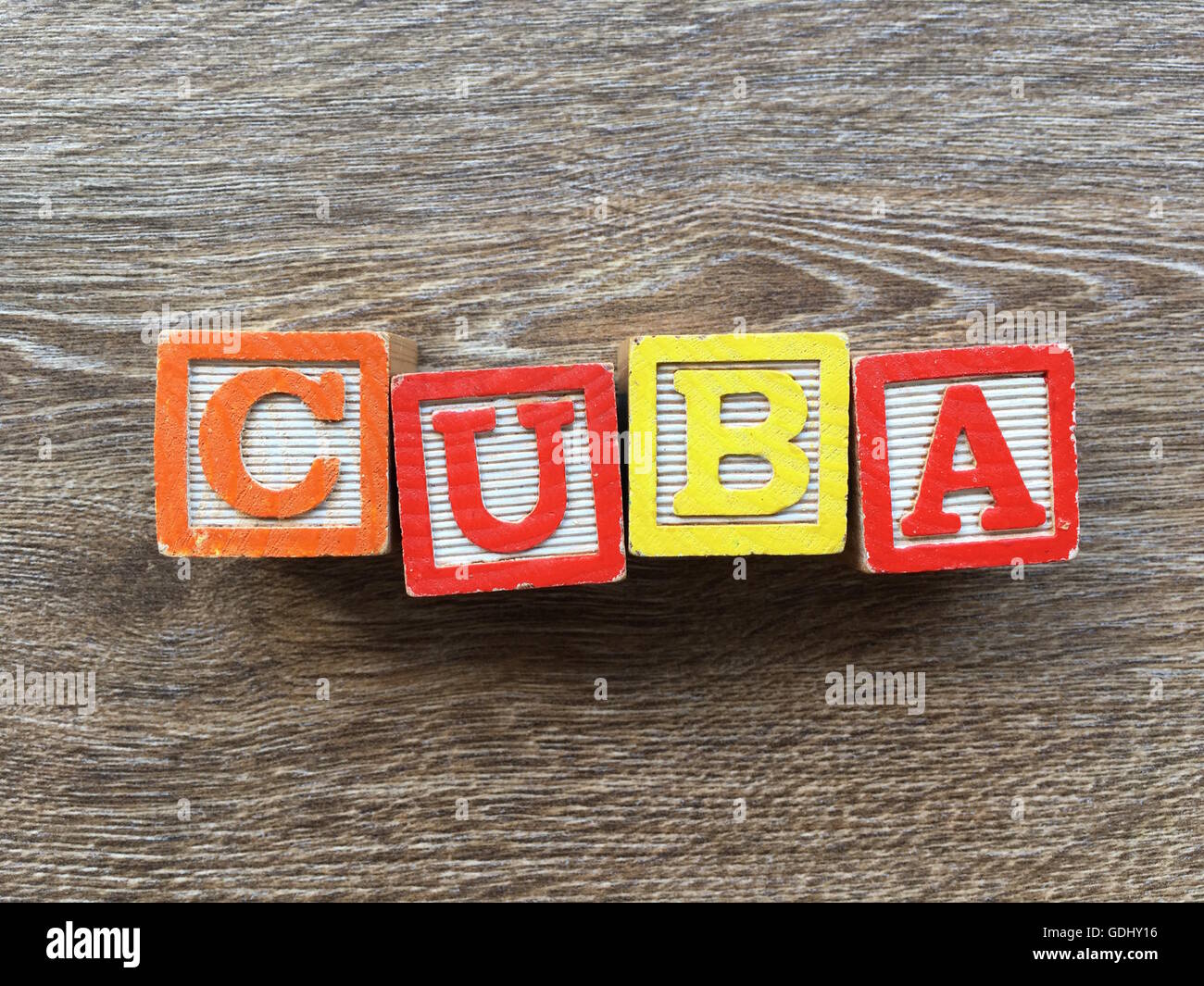 Cuba letters hi-res stock photography and images - Alamy