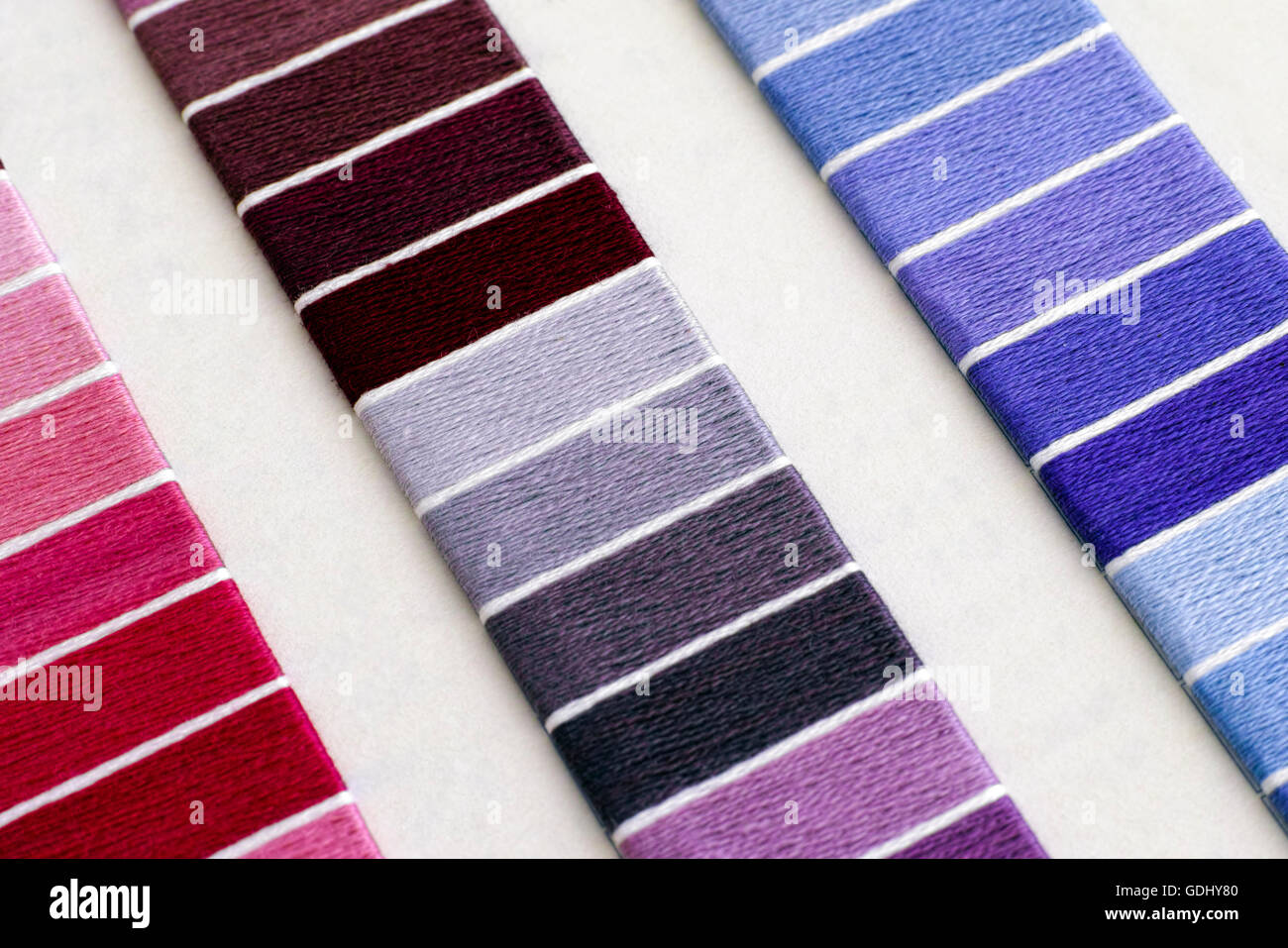 Thread color samples hi-res stock photography and images - Alamy