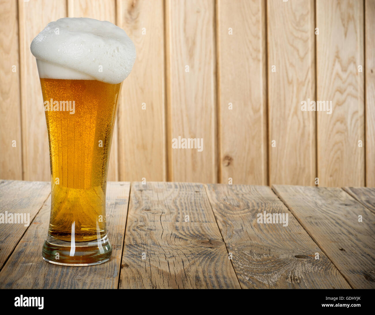 Still Life with a draft beer by the glass Stock Photo - Alamy
