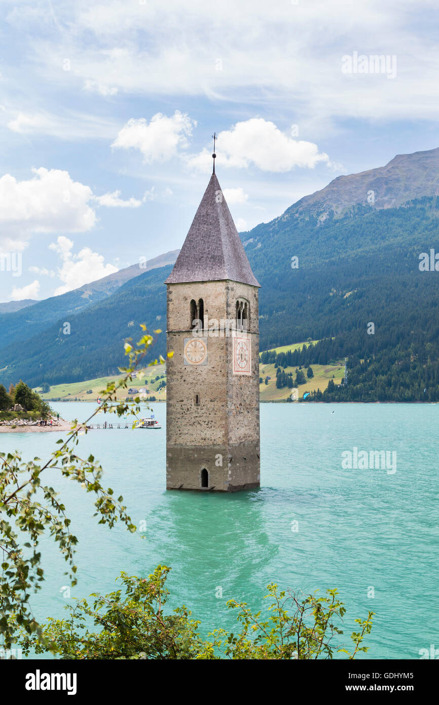 Lake reschen, italy hi-res stock photography and images - Alamy
