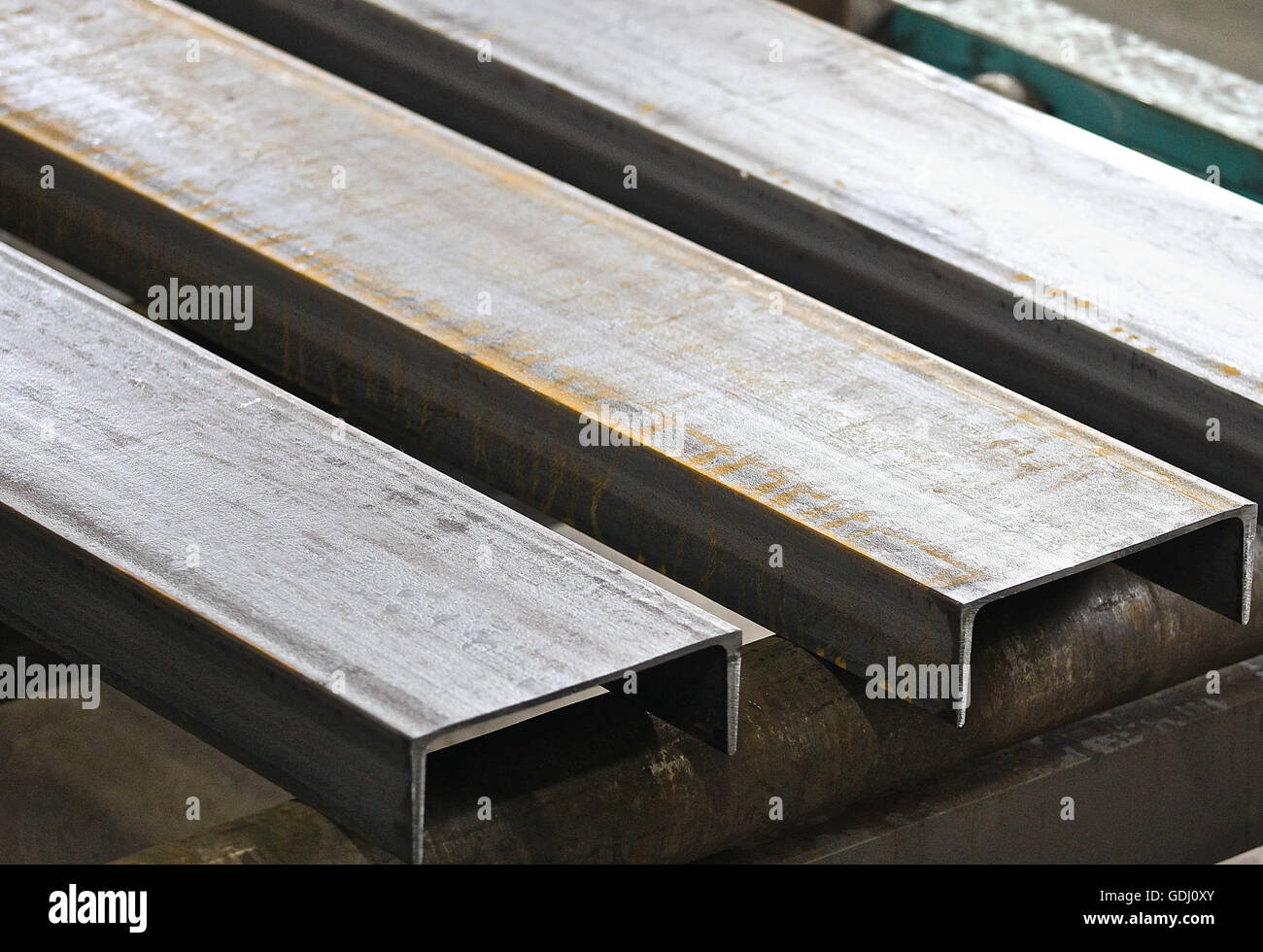 metal profile channel for use in structures, warehouse Stock Photo - Alamy