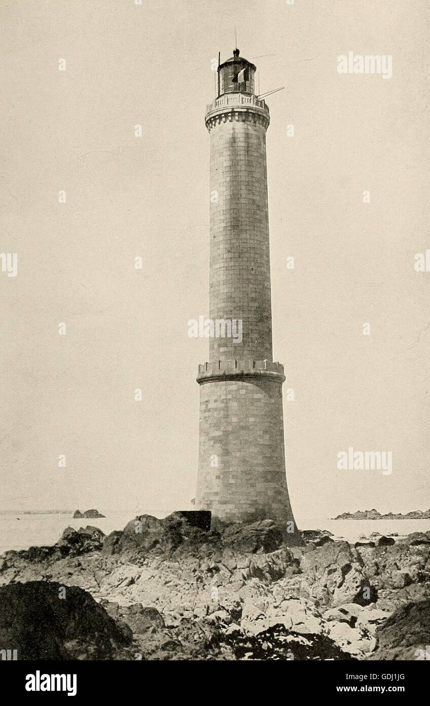 The Heaux de Brehat Light, France, circa 1890 Stock Photo - Alamy