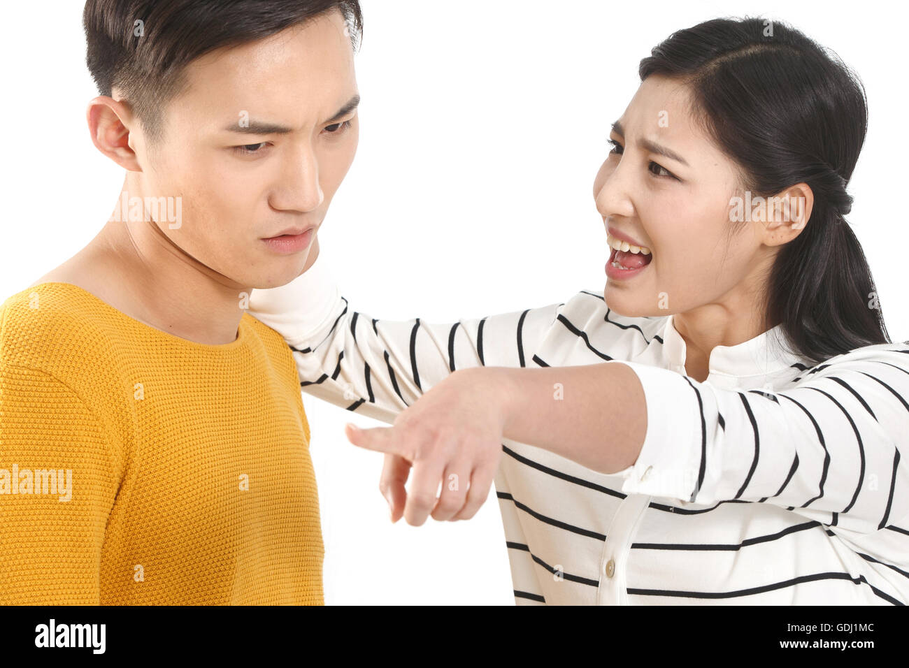 Young lovers quarrel Stock Photo - Alamy
