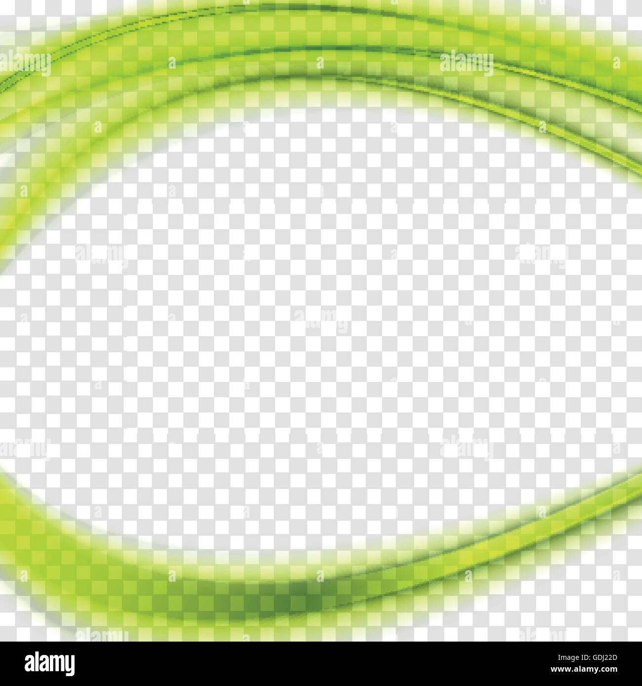 Abstract green transparent wavy background. Vector illustration Stock ...
