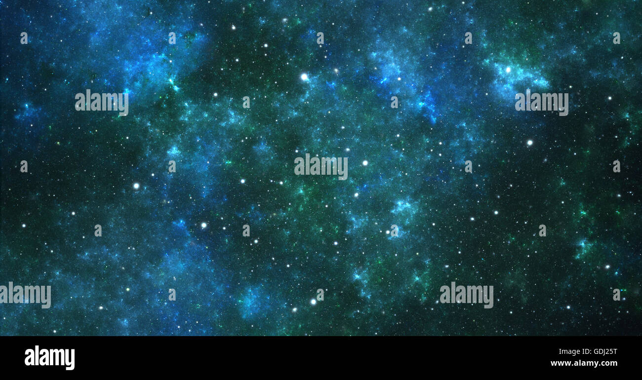 Green nebula, deep space background Stock Photo - Alamy