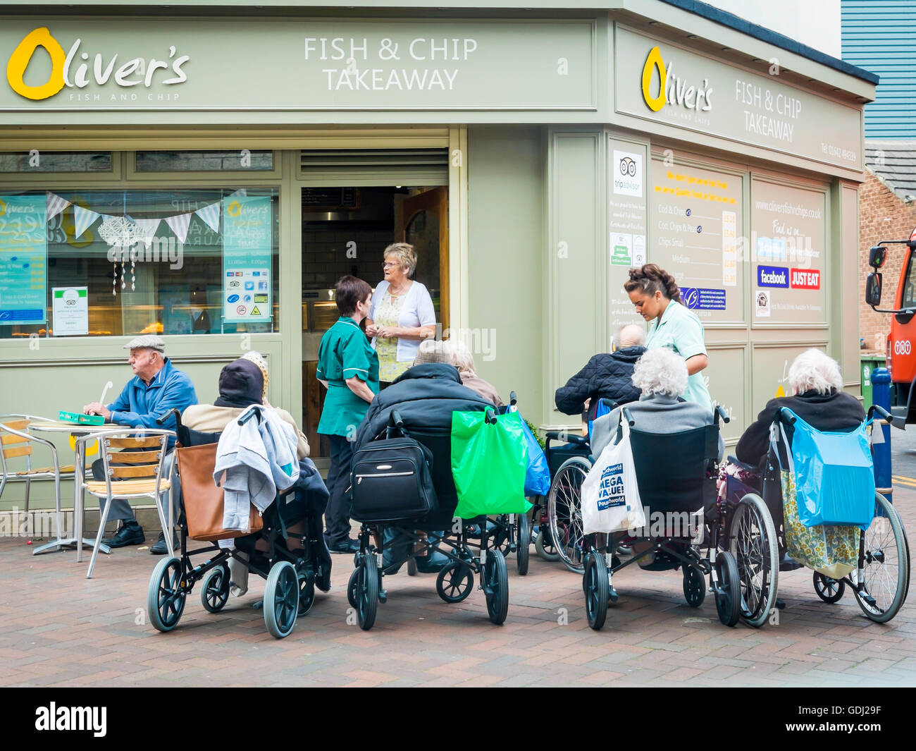 Oliver's Fish and Chip shop Takeaway in Redcar North Yorkshire with ...