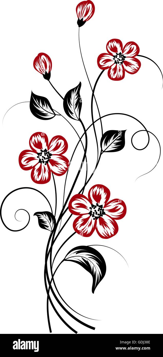 Simple floral background Stock Vector Image & Art - Alamy