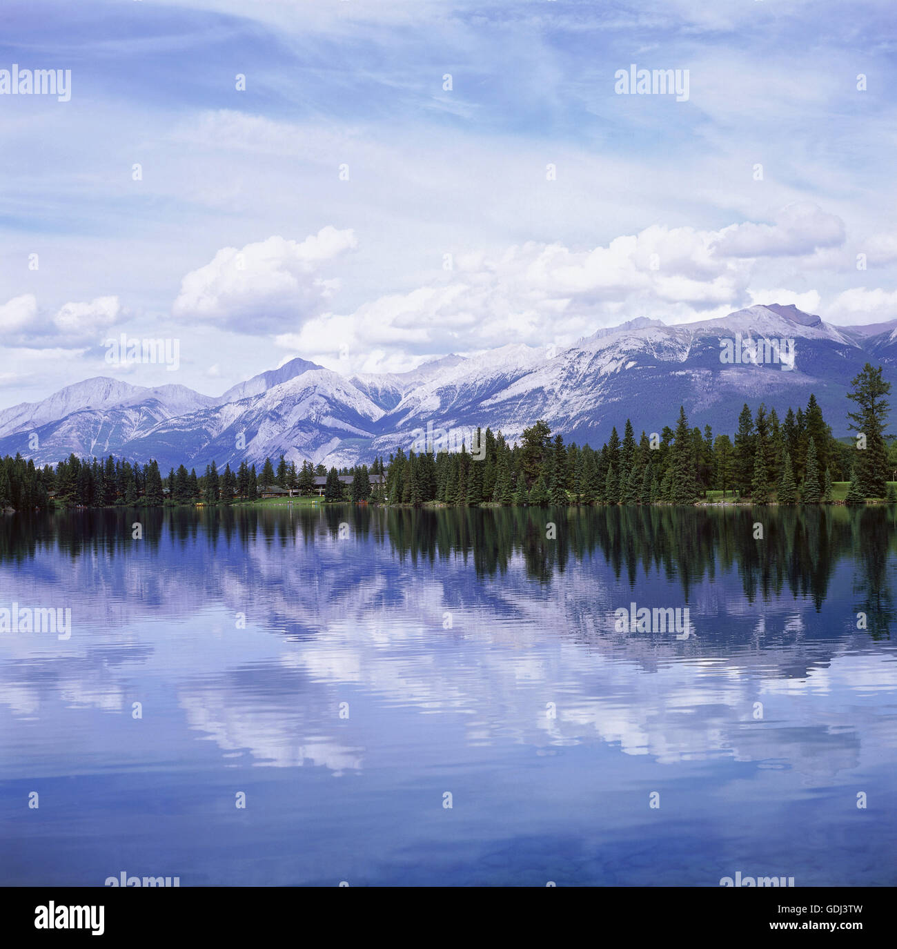 geography / travel, Canada, Jasper National Park, Jasper Lake Stock ...